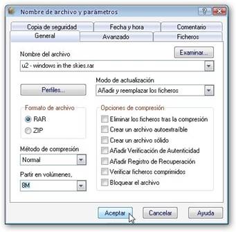 El Blog de Ron: Cortar un archivo en partes mas pequeñas con WinRAR